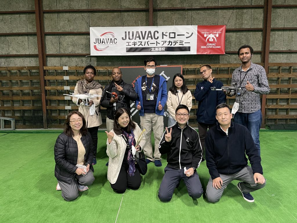 JICA北海道課題別研修でドローン体験会を行いました。【JUAVAC北海道校】 | ドローンスクール JUAVACドローンエキスパートアカデミー北海道